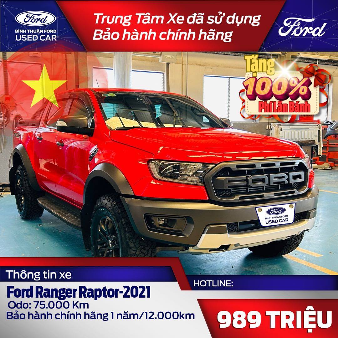 Bán xe Ford Ranger Raptor 2021 - 75.000km