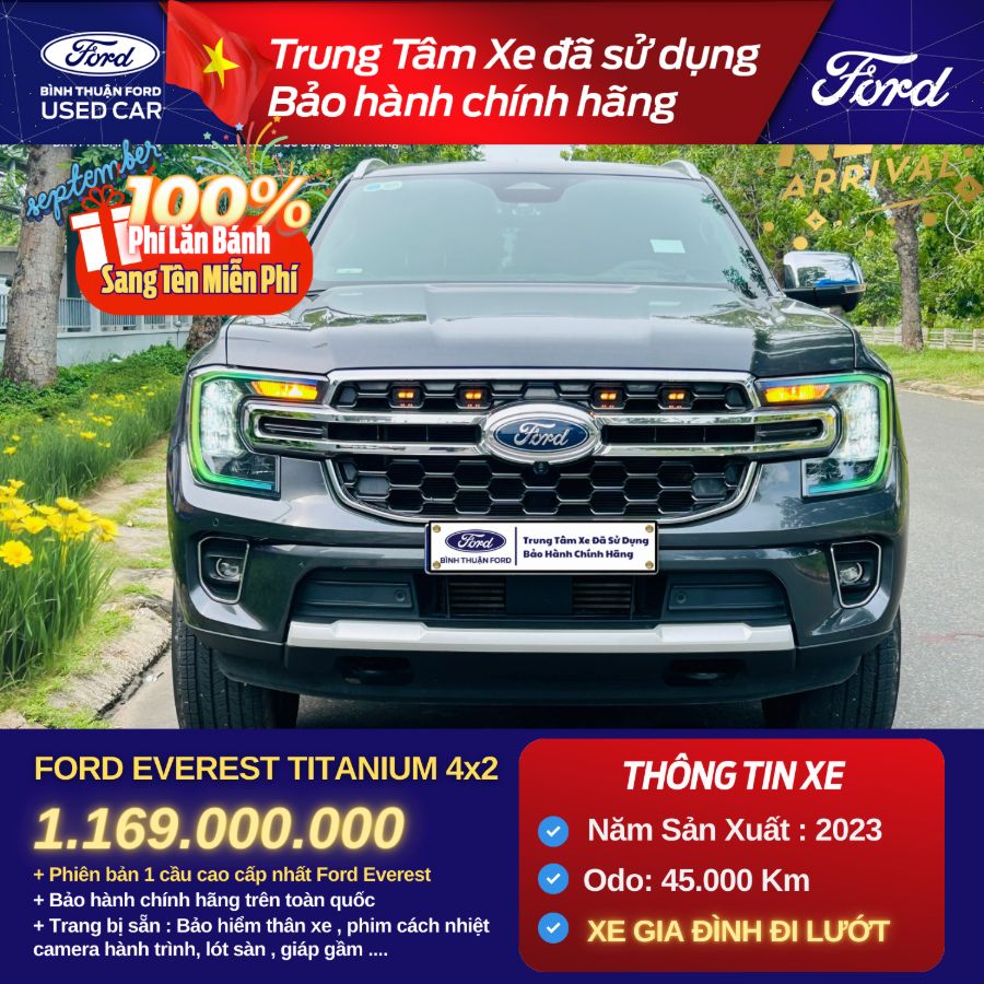 Bán xe Ford Everest Titanium 4x2 2023 - 45.000km