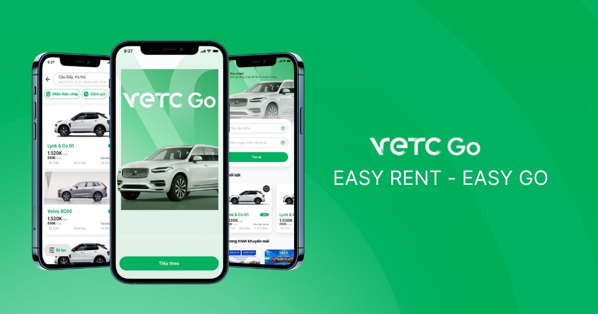 VETC Go EASY RENT - EASY GO | Thuê xe dễ dàng, tiện lợi