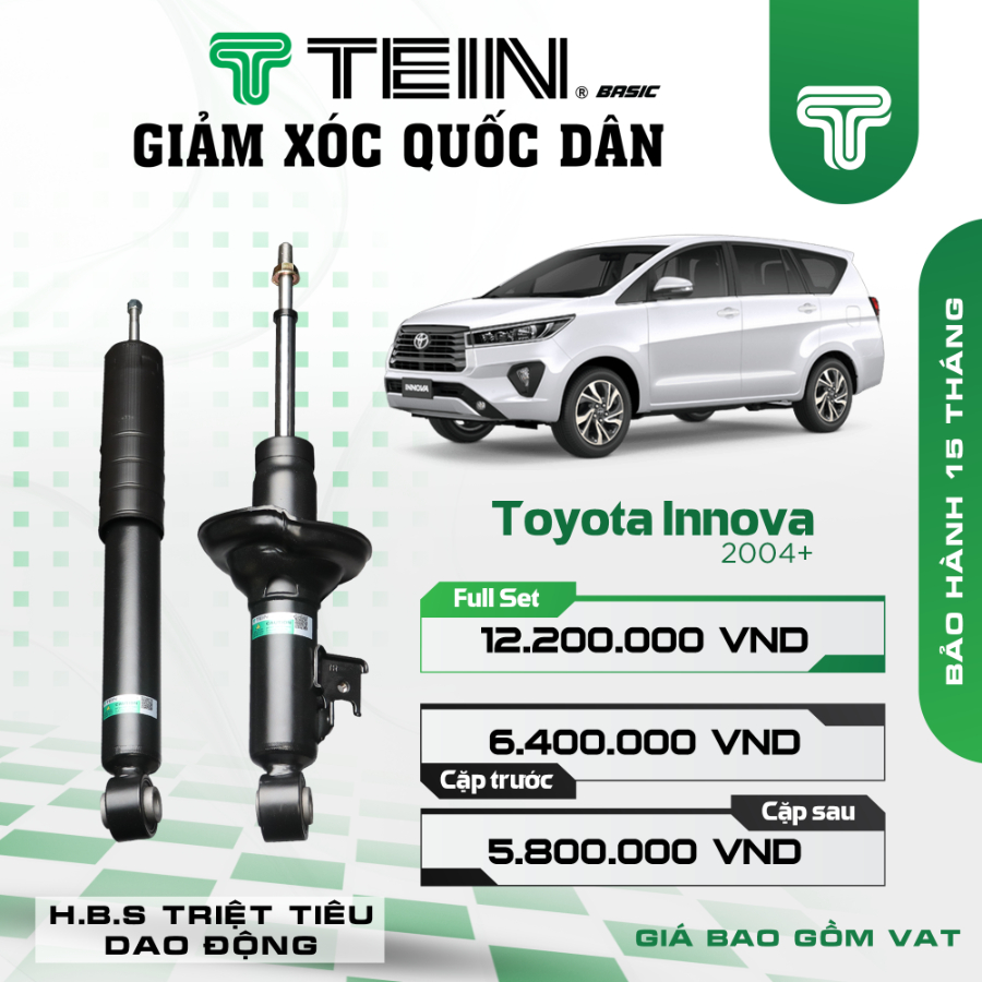 Phuộc Nhún TOYOTA INNOVA (2004+) TEIN BASIC chính hãng, giá tốt